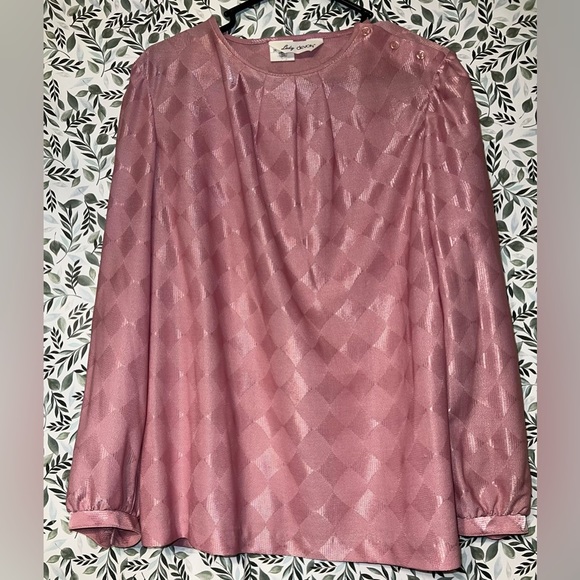 Vintage | Tops | Vintage Lady Devon Pink Blouse | Poshmark